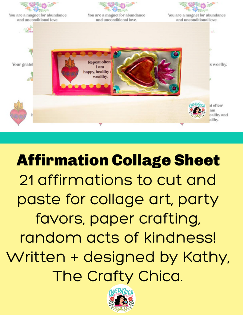 PDF File: Affirmation Collage Sheet – CraftyChica