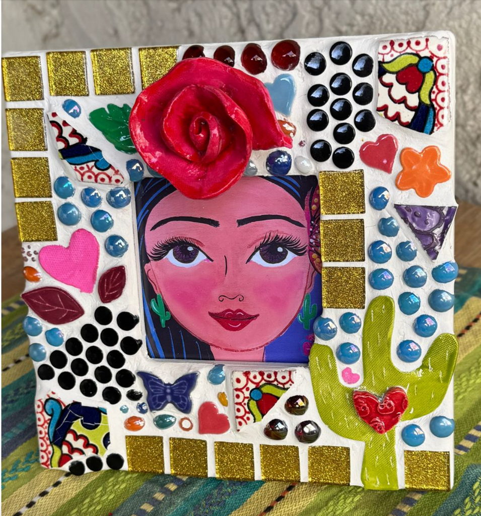 SOLD OUT: ONLINE CLASS: Chunky Mosaic Frame – CraftyChica
