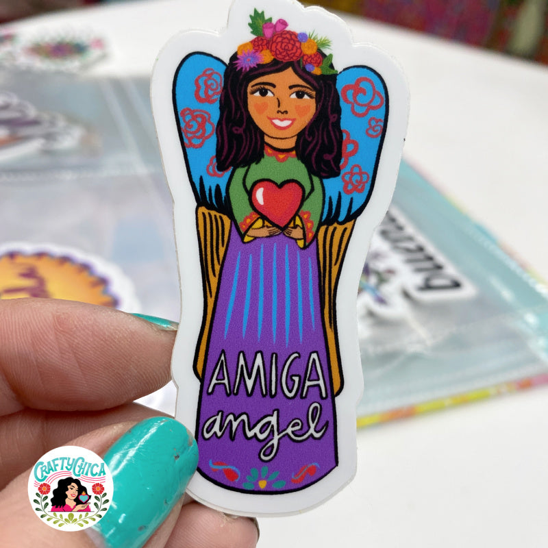 Amiga Angel Vinyl Sticker – CraftyChica