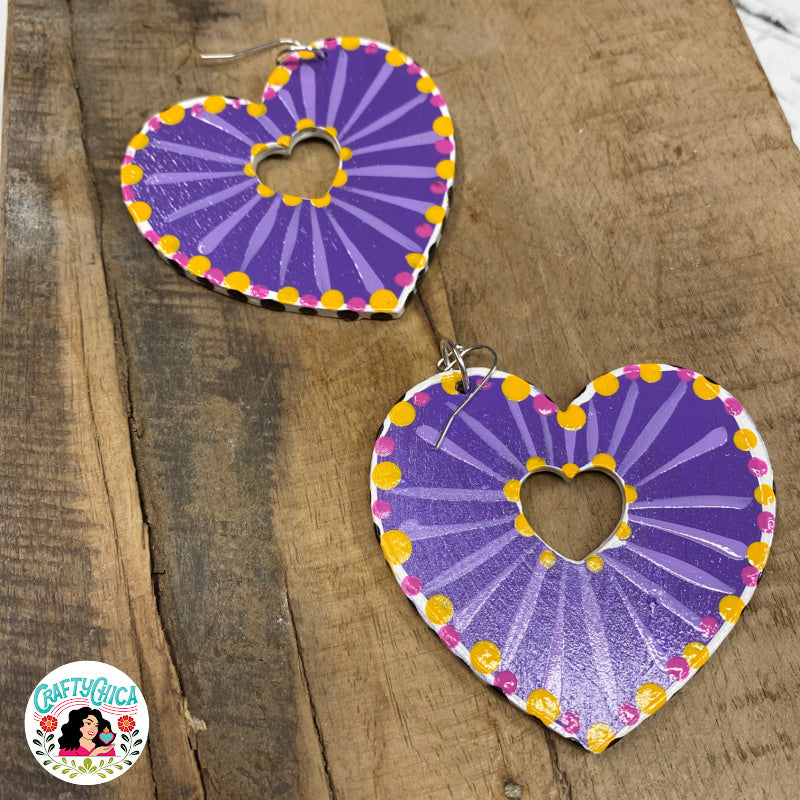 Serape Heart Earrings – CraftyChica