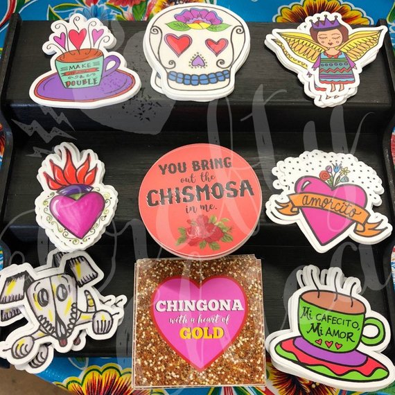 Chingona with a Heart of Gold Sticker – CraftyChica