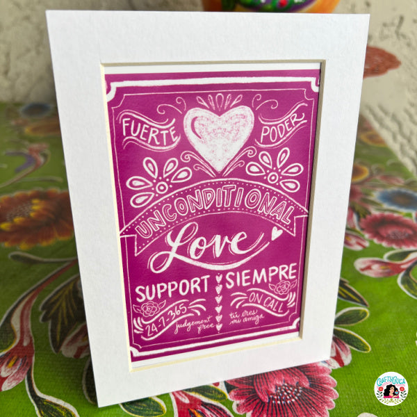 Unconditional Love Matted Print – CraftyChica